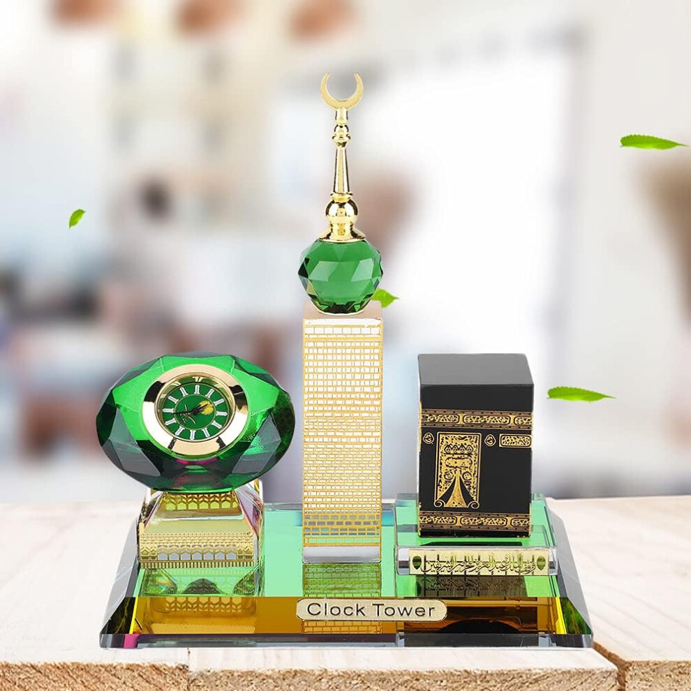 Muslim Kaaba Clock Tower Model Kaaba Allah Crystal Figurines, Muslim ...