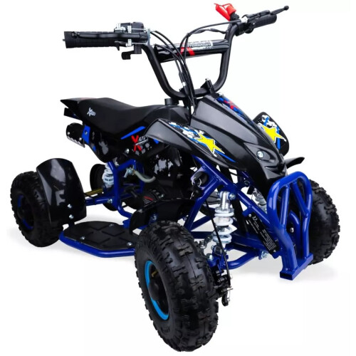 49cc Petrol Kids Blue Mini Quad Bike 2 Stroke Petrol Quad ATV Off Road ...