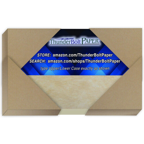 250 Old Age Parchment 65lb Cover Paper Sheets 3 X 5 Inches Cardstock W ...