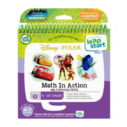 LeapFrog LeapStart 3D Disney Pixar Pals Mattebok - Interaktiv matematik ...