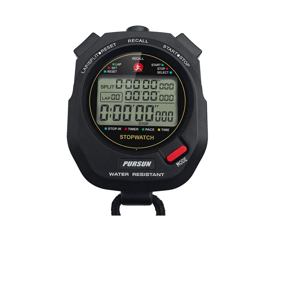Professional Timer Stopwatch Digital Sports Stopwatch with Countdown on ...