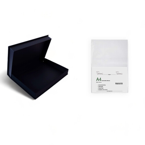 A4 Archival Box Acid-Free With 10 A4 Archival Sleeves (A4) on OnBuy