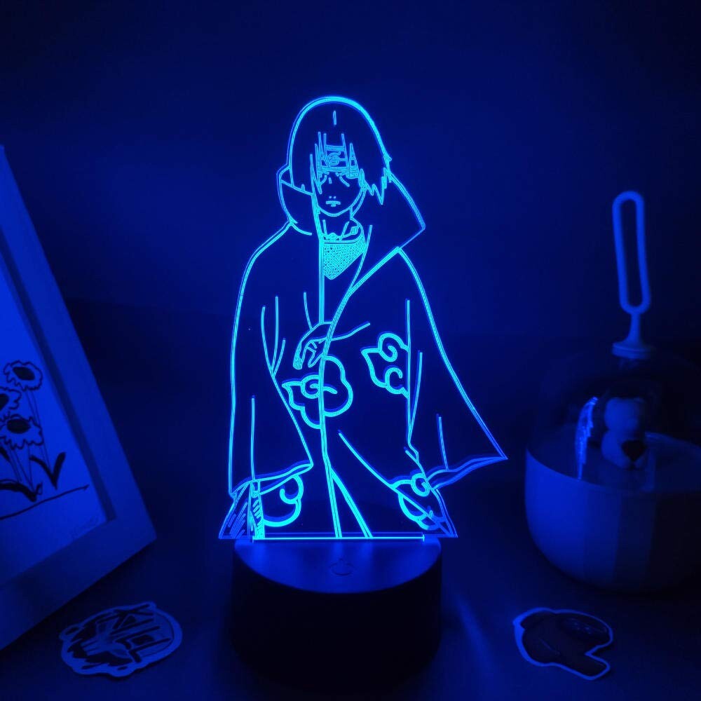3D Night Light Akatsuki Uchiha Itachi Anime Figure 3D Led Night Lights ...
