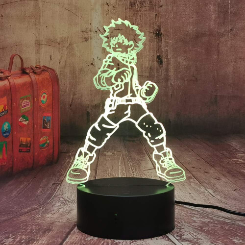 3D Night Light Led Anime Figure Midoriya Izuku Led Night Light Manga ...