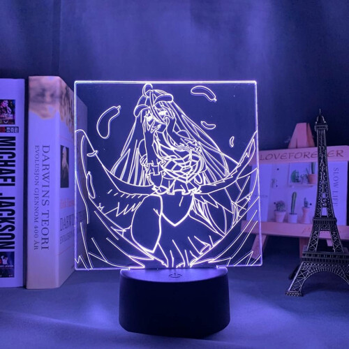 3D LED Night Light Anime Overlord for Bedroom Decor Light Manga ...