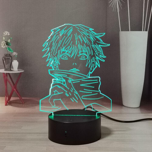 Anime 3D Night Light, Manga Gojo Satoru Yuji Itadori LED Desk Lamp ...