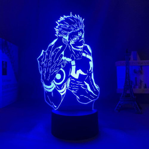 3D Anime Illusion Night Light Jujutsu Kaisen Led Light Ryomen Sukuna ...