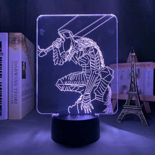 Anime Berserk 3D Night Light for Kids-Manga Berserk Guts Sword Figure ...