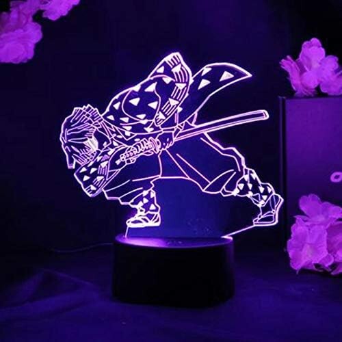 Anime led Lamp Night Light Illusion Light Demon Slayer Tanjiro Kamado ...