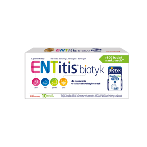 ENTitis Biotyk 10 tablets from 3 year old children on OnBuy