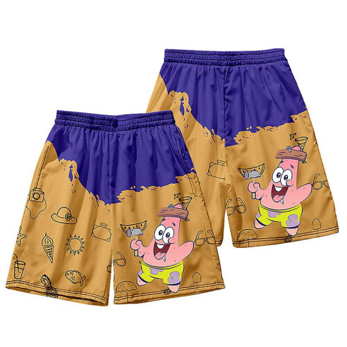 (4, 4XL) Men's Swimwear Patrick Star Short Beach Shorts Pant Quick Dry ...