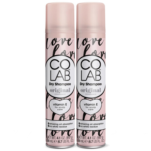 Dry Shampoo, Original, 200ml, Pack of 2 - No White Residue, No Fuss ...