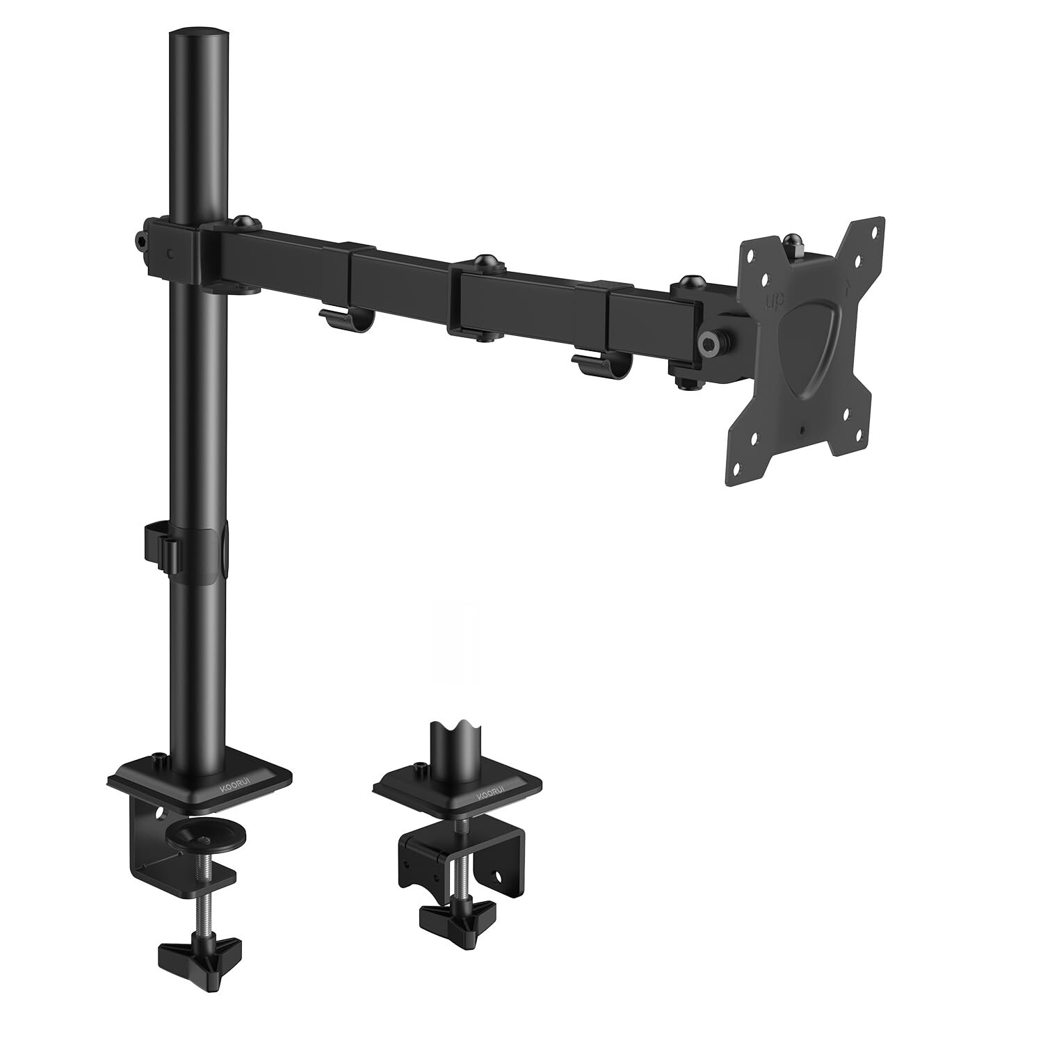 Single Monitor Stand, Ergonomic Monitors Arm Desk Mount for 13-27 Inch ...