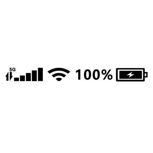 (Black, 25x3cm) Personalized 5G Mobile Phone Signal Sign Wifi Car Vinyl ...