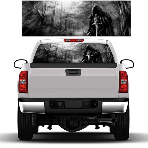 Rear Window Graphic Decal Grim Reaper Black Forest Rear Window Sticker ...