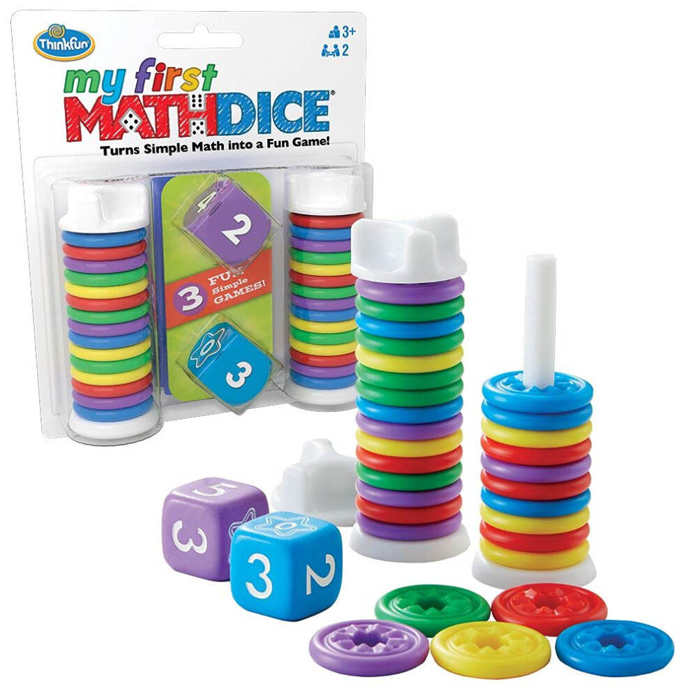 Think Fun My First Math Dice - Fun Early Math & Counting Game for Kids ...