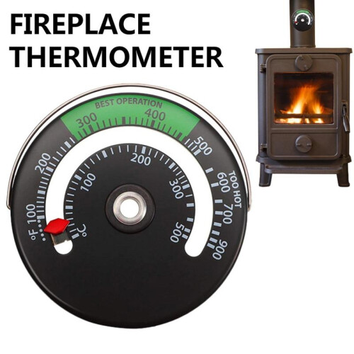 Wood Fireplace Thermometer Oven Stove Temperature Top Thermometer ...