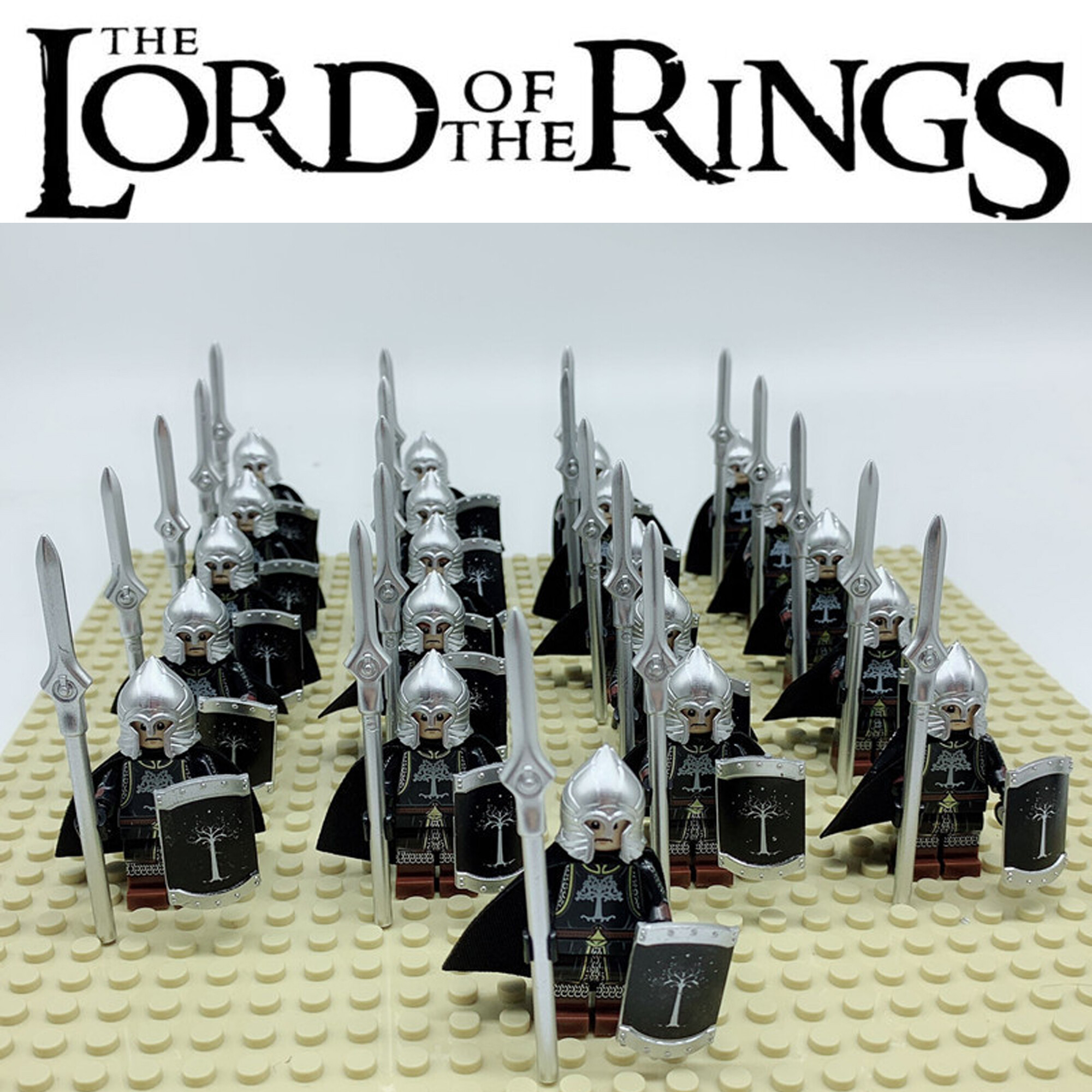 (21PCS Pike infantry) 21PCS Lord Of The Rings Minifigures Fit Lego Kid ...