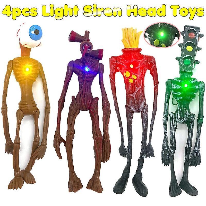4pcs Siren Head Figure Set Siren Head Action Figure Monster Model ...
