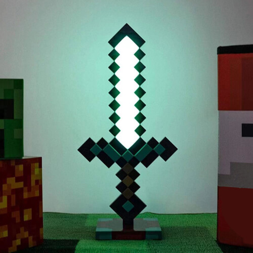 (Separating Sword) Minecraft Light Up Torch Night Lamp Usb Rechargeable ...