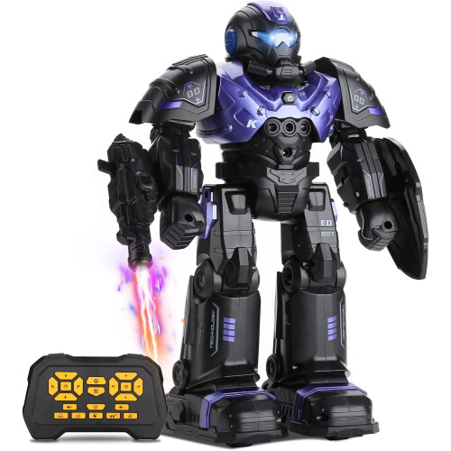 RC Robot Toys for Kids 3 4 5 6 7 8, Smart Programmable Robot with Gesture Sensing, Remote ...