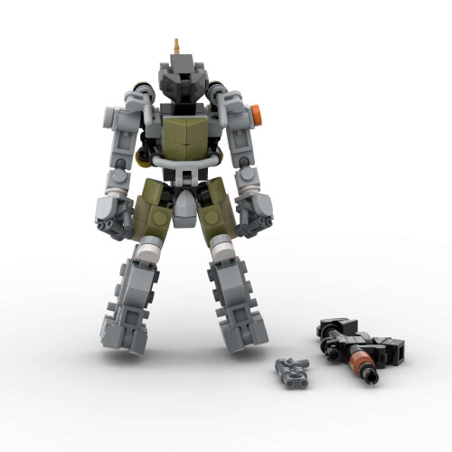 Exoskeleton Robot Mech Armor Action Figure Building Toy Kit ...