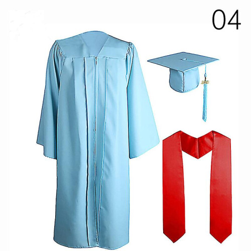 (45, 4) 1 Set Graduation Uniform Set High School College Bachelor Hat ...
