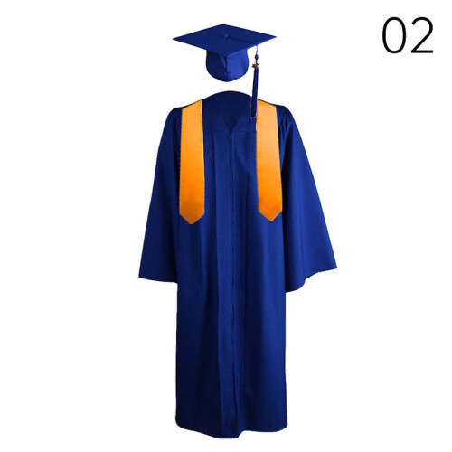 (60, 2) 1 Set Graduation Uniform Set High School College Bachelor Hat ...