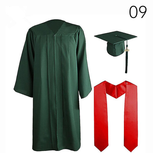 (60, 9) 1 Set Graduation Uniform Set High School College Bachelor Hat ...