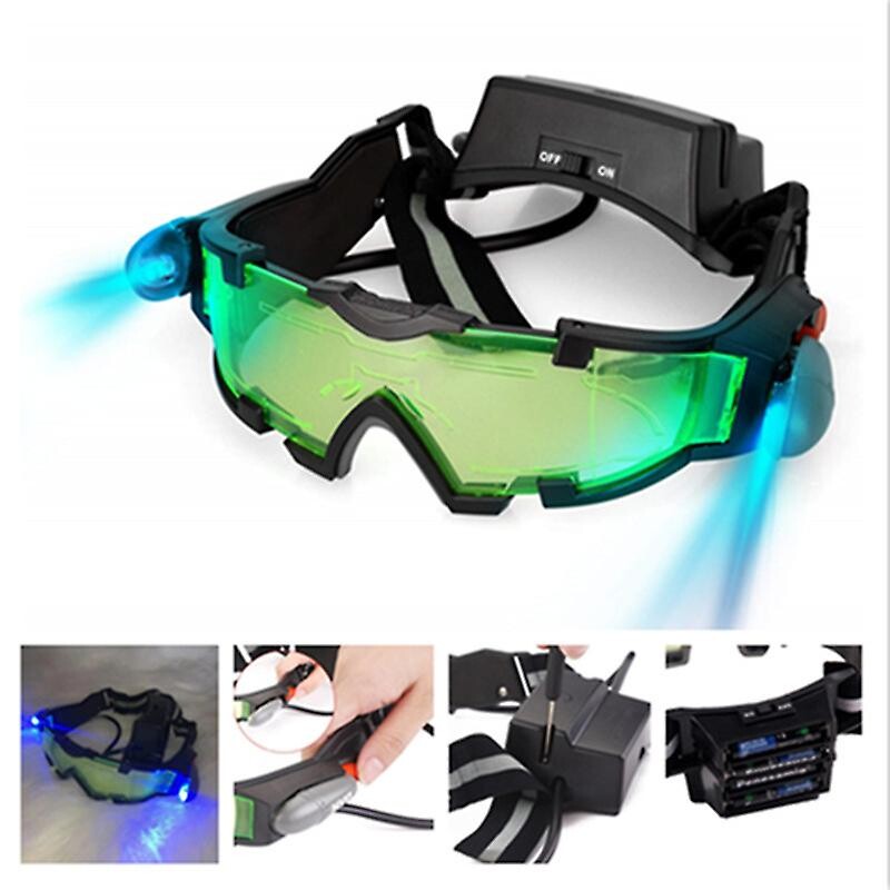 Night Vision Goggles For Kids, Adjustable Led Night Goggles With Flip ...