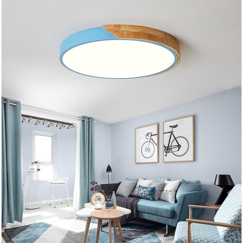 (30cm 18w, Round blue) Modern Led Ceiling Lights For Living Room ...