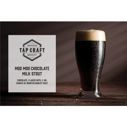 MOO MOO CHOCOLATE MILK STOUT ALE Home Brew Beer Recipe Ingredient Kit ...