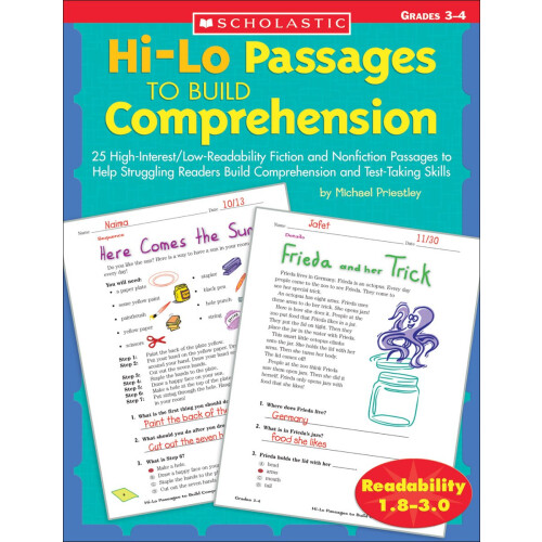 HiLo Passages To Build Reading Comprehension Skills Grades 34 HiLo ...