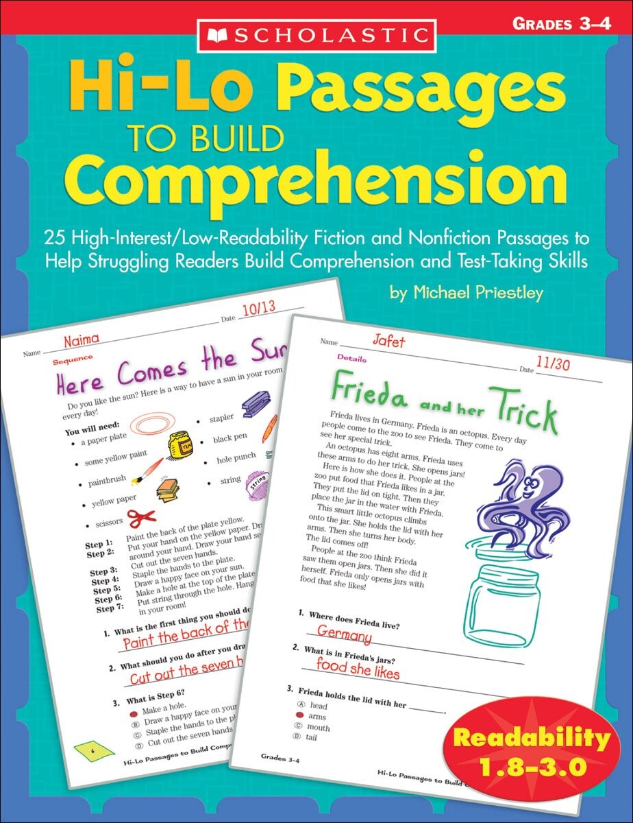 HiLo Passages To Build Reading Comprehension Skills Grades 34 HiLo ...
