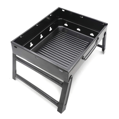 SMT BBQ Folding Barbecue Grill Portable Tabletop Charcoal Stove Shish ...