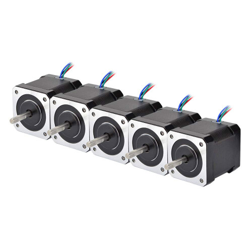 STEPPERONLINE 5PCS Nema 17 Stepper Motor Bipolar 2A 84ozin 48mm 4lead ...