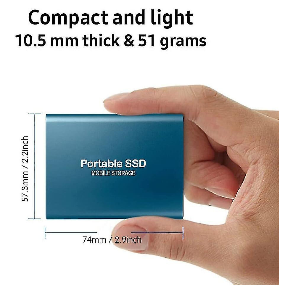 (Red, 128TB) Mobile Hard Drive Ssd Solid State M2 High-speed Usb3.0 2tb ...