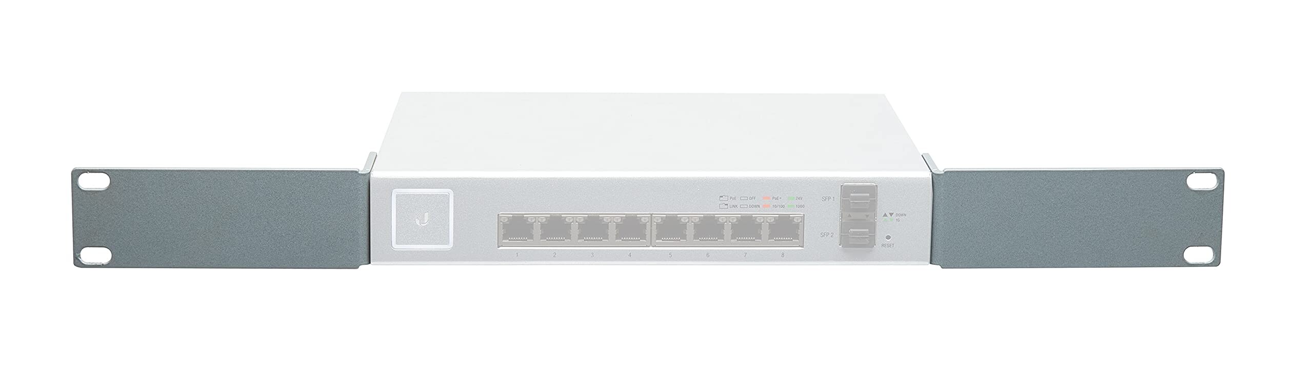 GeoLynx Silver Rack Mount Adapter Bracket Ear Kit for Ubiquiti US8150W ...