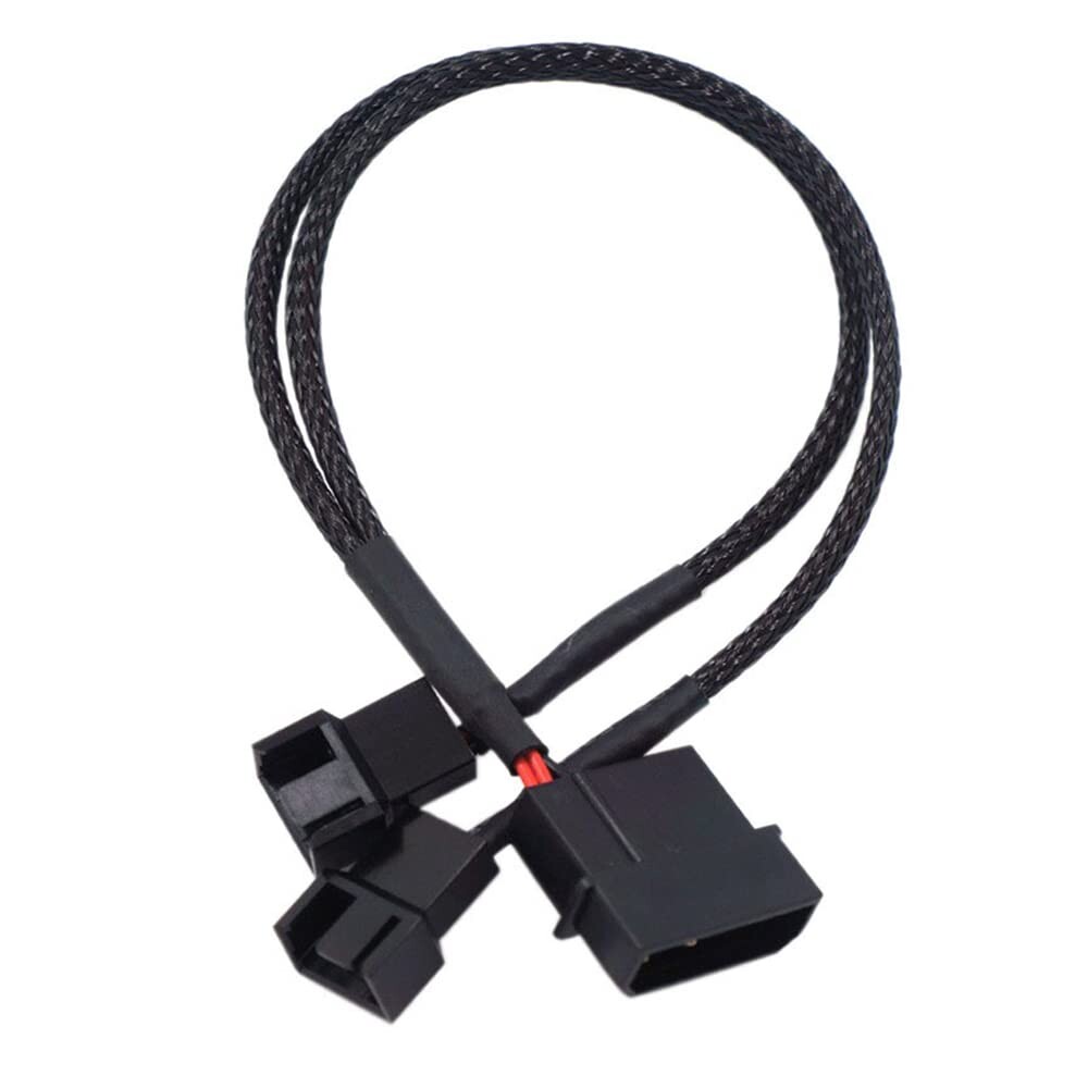 YiKaiEn 4 Pin Molex to 4 Pin PMW PC Case Fan Power Adapter Cable 3 Pin ...