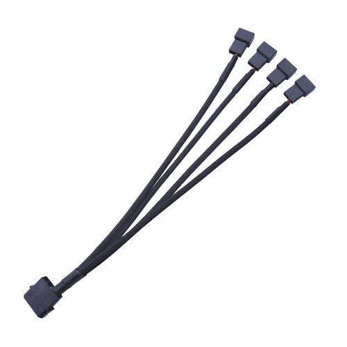 YiKaiEn 4 Pin Molex to 4 Pin PMW PC Case Fan Power Adapter Cable 3 Pin ...