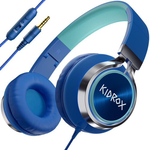 Kidrox Wired Headphones for Kids for School Kids Headphones Wired with ...