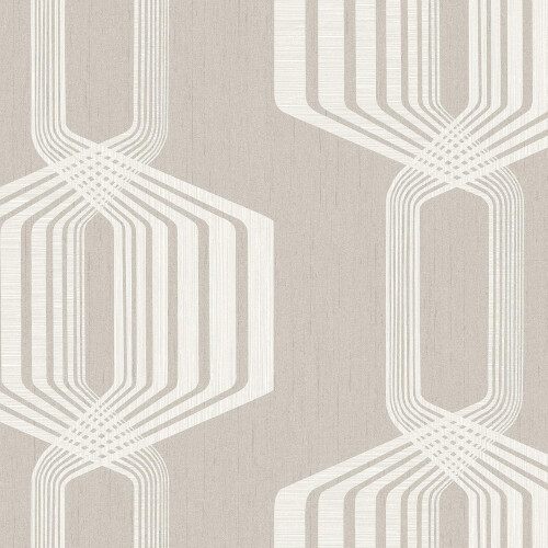 Wallquest Camden Geometric Grey Wallpaper Modern Stylish Acrylic Coated ...