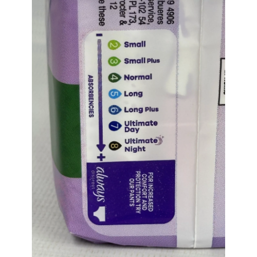 Always Discreet Incontinence Pads for Women, Normal Absorbency, 96 Pads ...