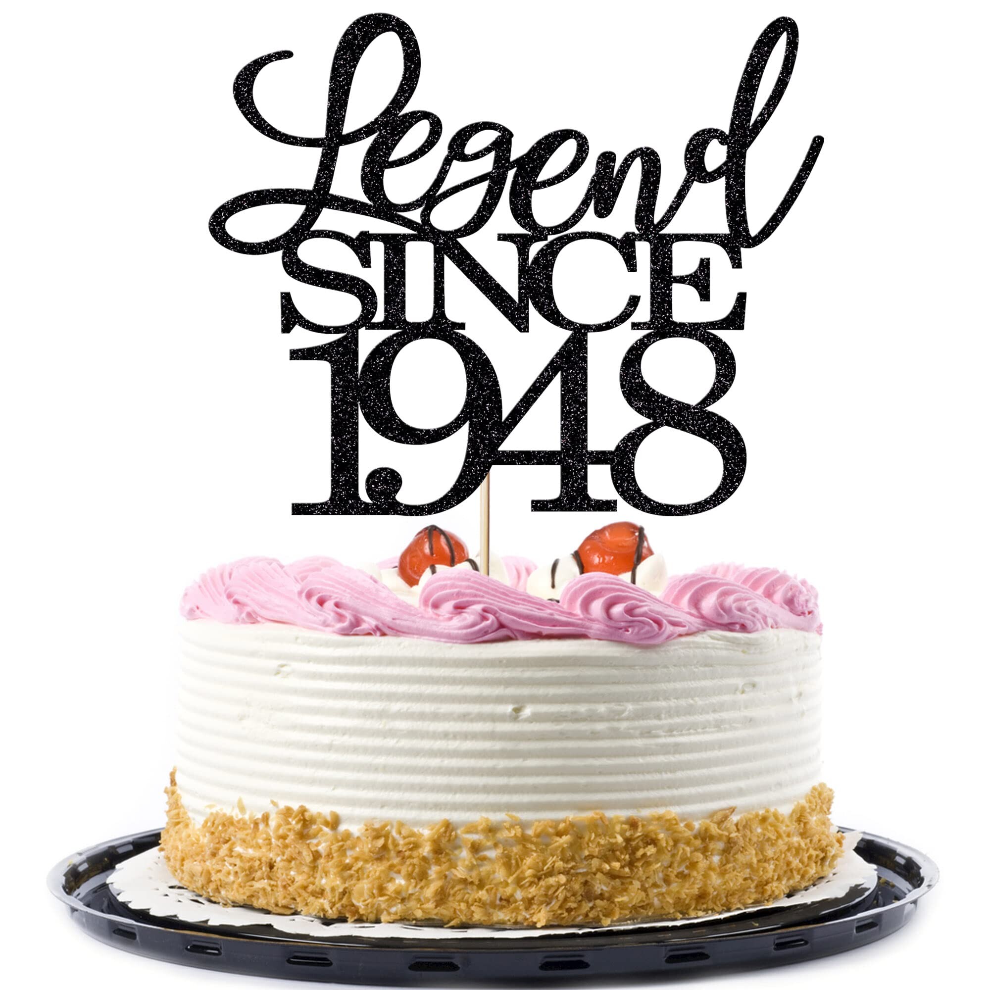 Migeaks legend since 1948 cake topper 76th birthday happy birthday cake ...