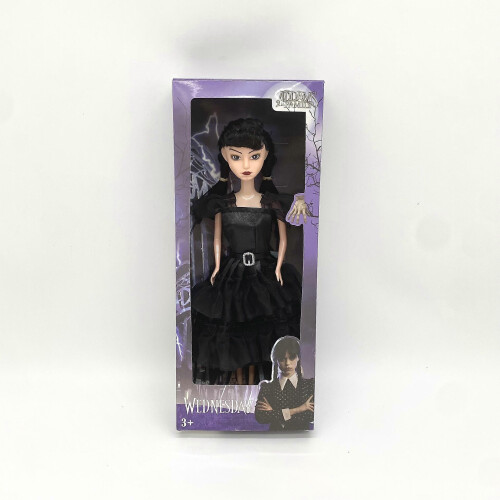 (D) The Addams Family Figure Doll Cute Cloth puppet Toys Wednesday ...