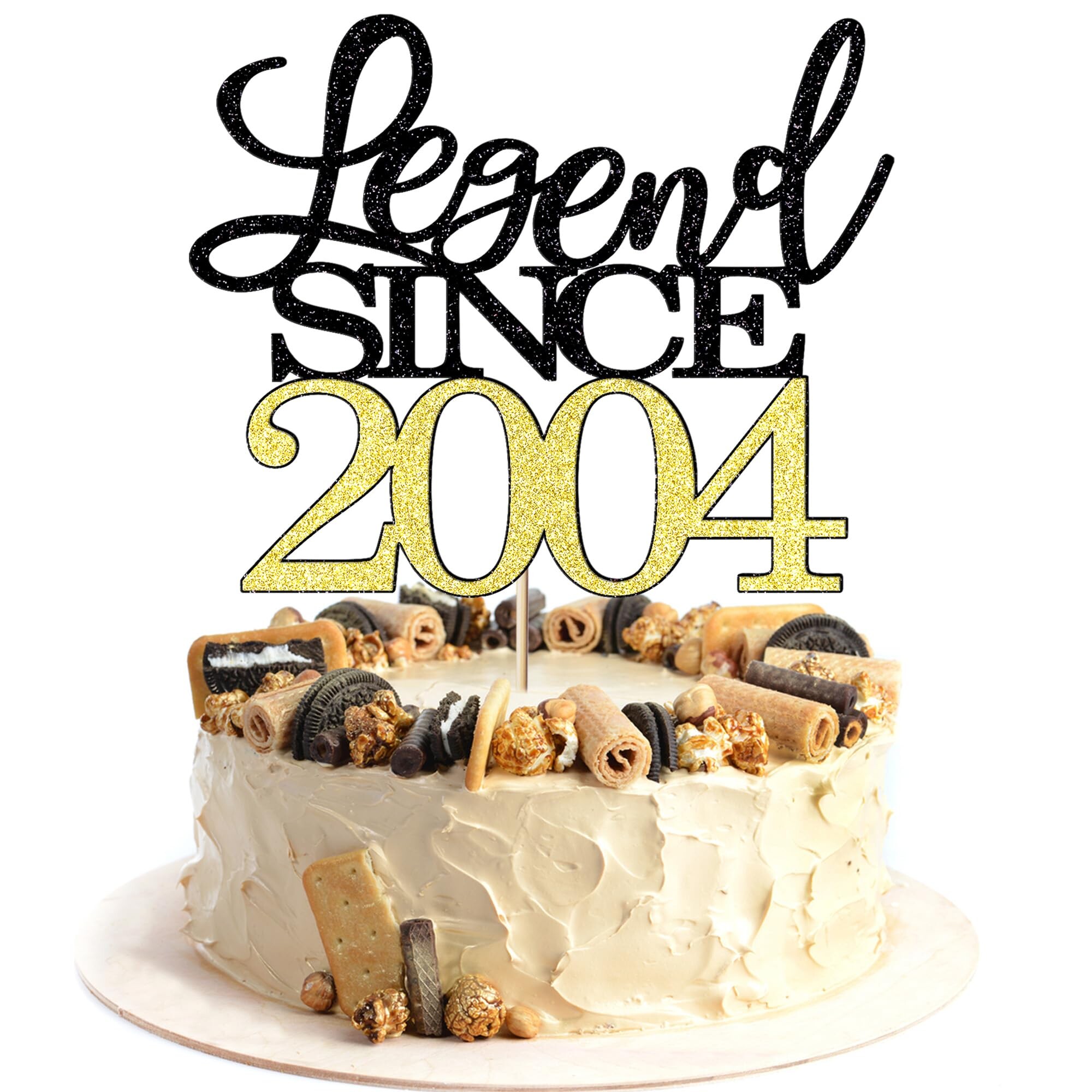 Migeaks legend since 2004 cake topper 20th birthday happy birthday cake ...