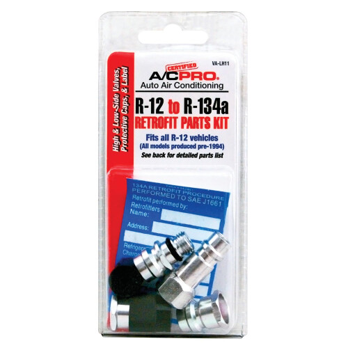 CERTIFIED AC PRO Car Air Conditioner Adapter Kit Complete AC Conversion ...