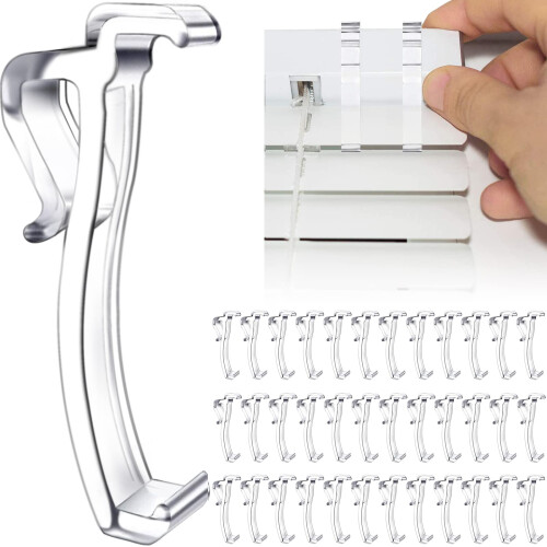 25 Inch Valance Clips Clear Plastic Valance Clips for Blinds Hidden ...
