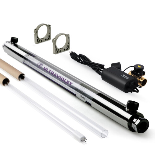 iSpring UVF55FS Whole House UV Water Filter with Smart Flow Sensor ...