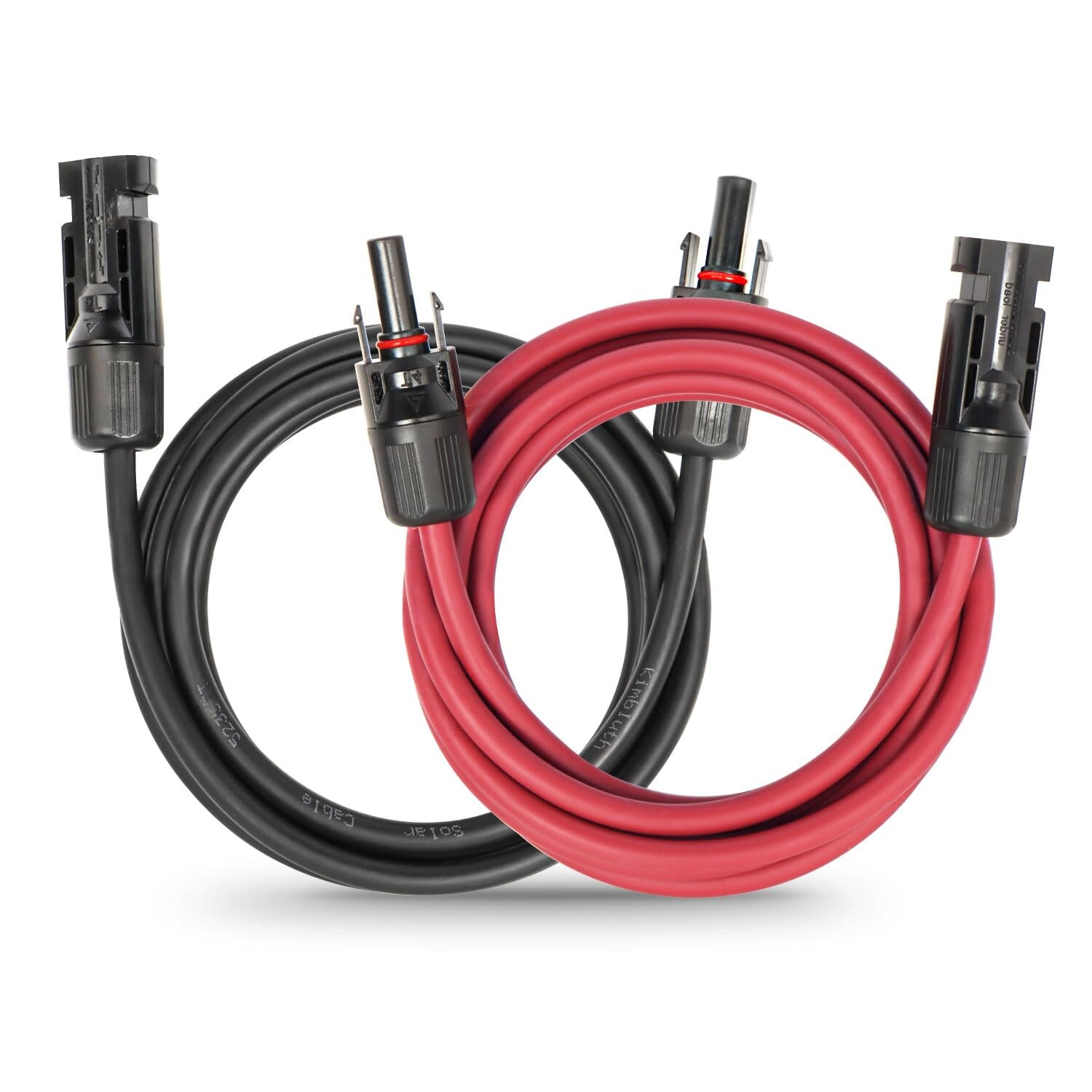 12 AWG Solar Extension Cable 10FT Black 10FT Red Ultra Solar Panel Wire ...